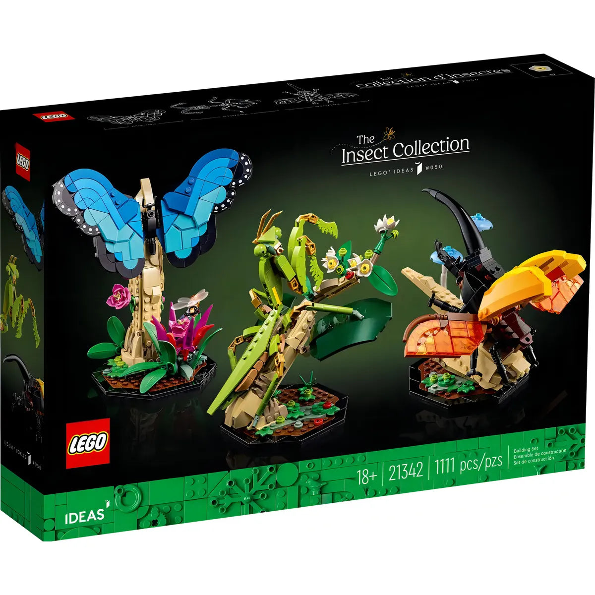 Lego Ideas Coleccion De Insectos 21342 1111 Pz Mariposa Escarabajo Man – almacenspeedway
