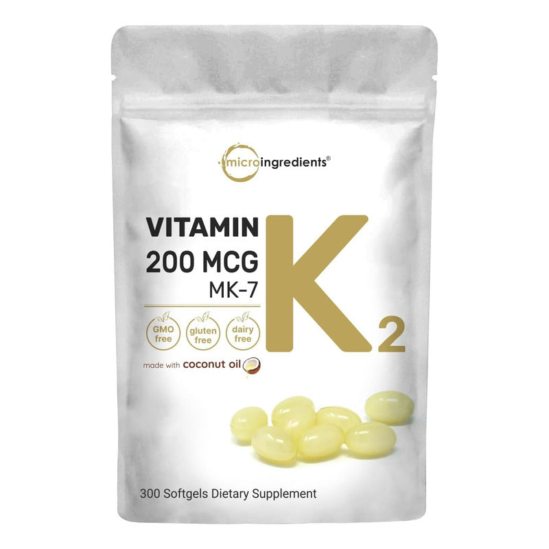 Vitamina K2 150 Mcg Con Aceite De Coco 300 Caps Apoyo Salud Ósea – almacenspeedway