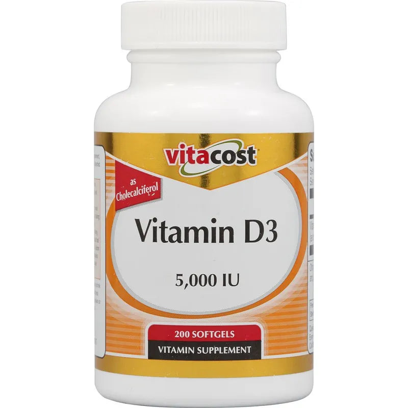 Vitacost Vitamina D3 5000 UI 200 Capsulas Blandas Para Salud Optima – almacenspeedway
