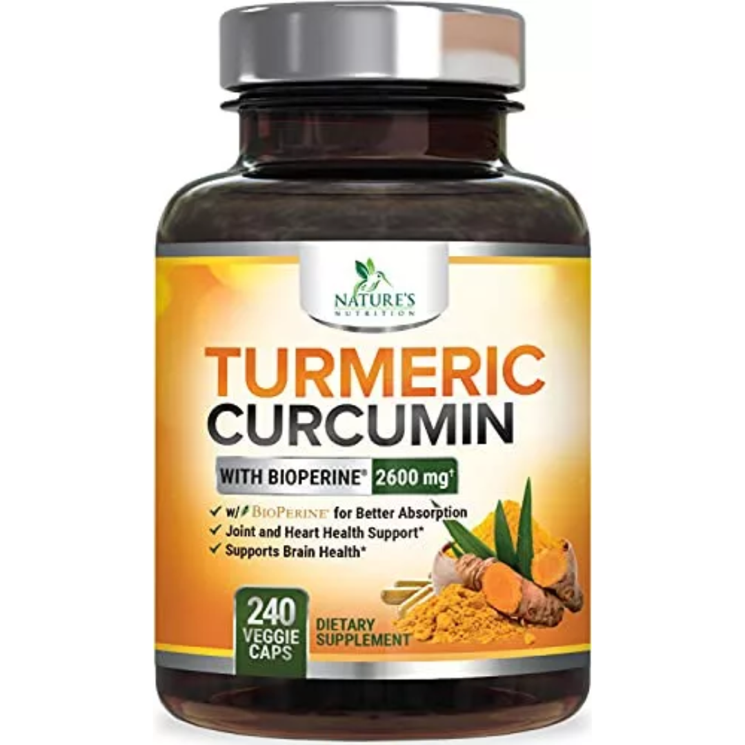 Curcumina de Cúrcuma con Bioperina 2600 mg Premium Suplemento Vegano A ...