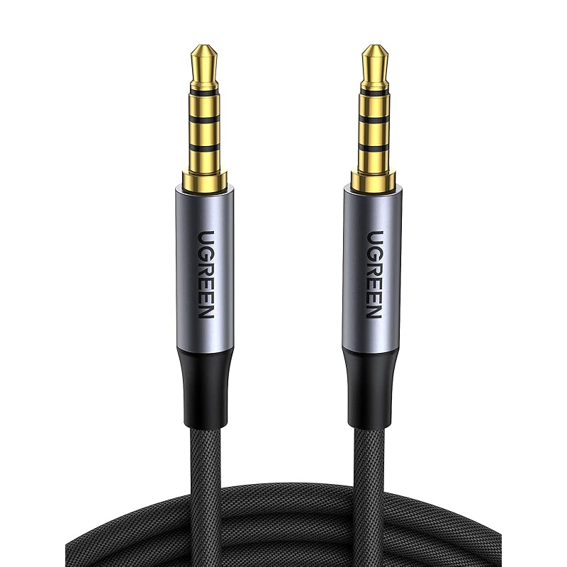 Cable Audio UGREEN 3.5mm TRRS Trenzado Blindado Hi-Fi Estéreo 0.9m ...