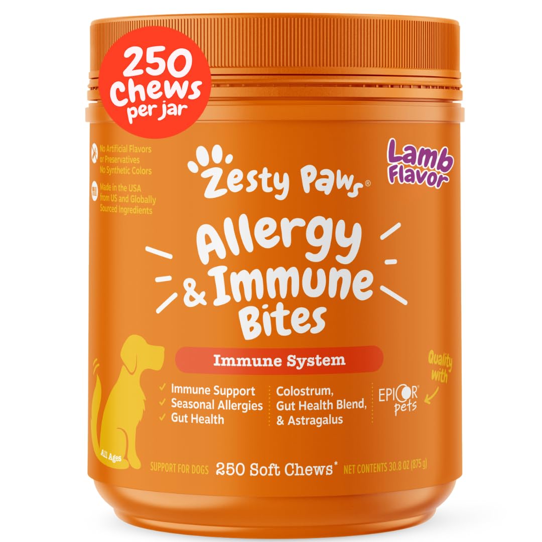 Suplemento Zesty Paws Antialergia Canina Omega 3 Salud Natural ...