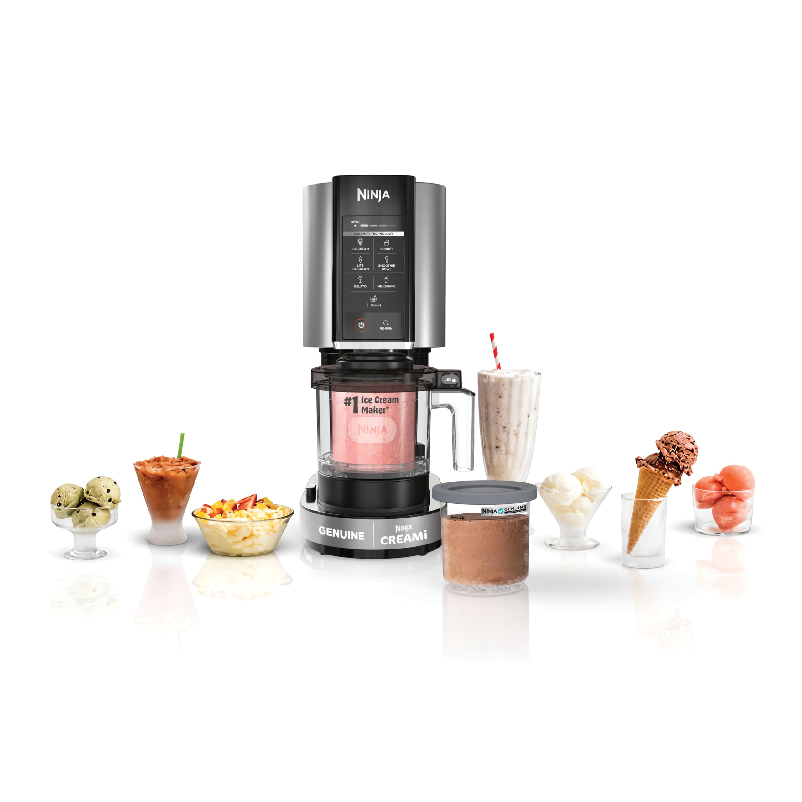 Maquina Para Hacer Nieve Ninja Creami 7 Programas Helado Sorbete Batid ...