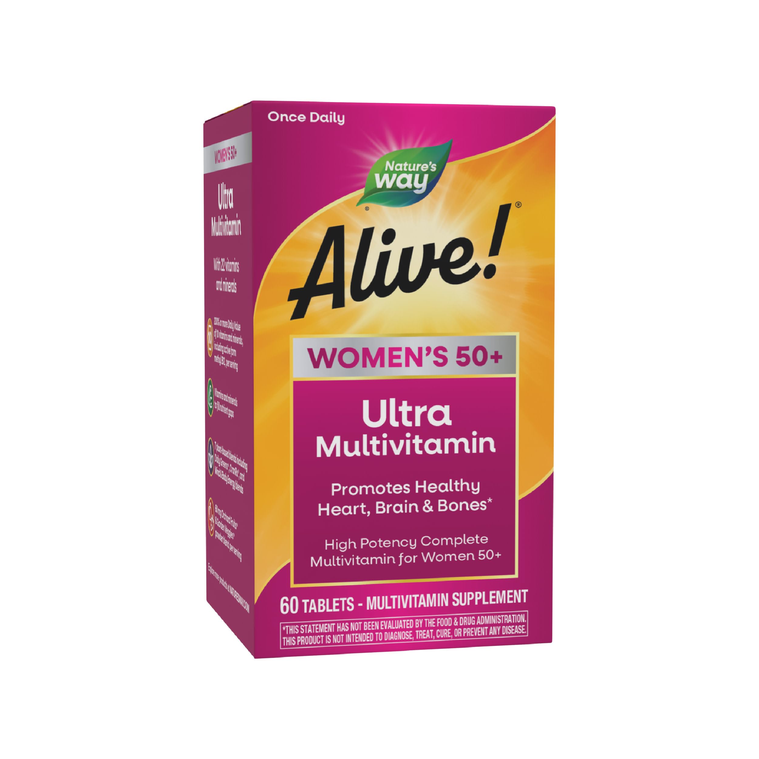 Vitaminas Mujeres 50 Plus Ultra Potency Nature Way Multivitamínico Com ...