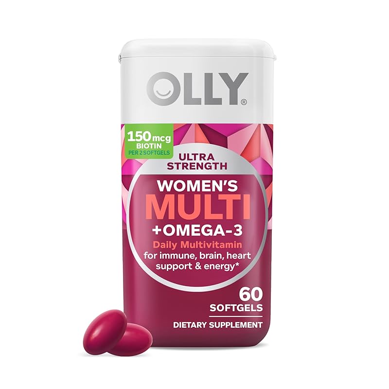 OLLY Ultra Women's Multi Softgels Multivitamínico Diario Con Omega 3 Y ...