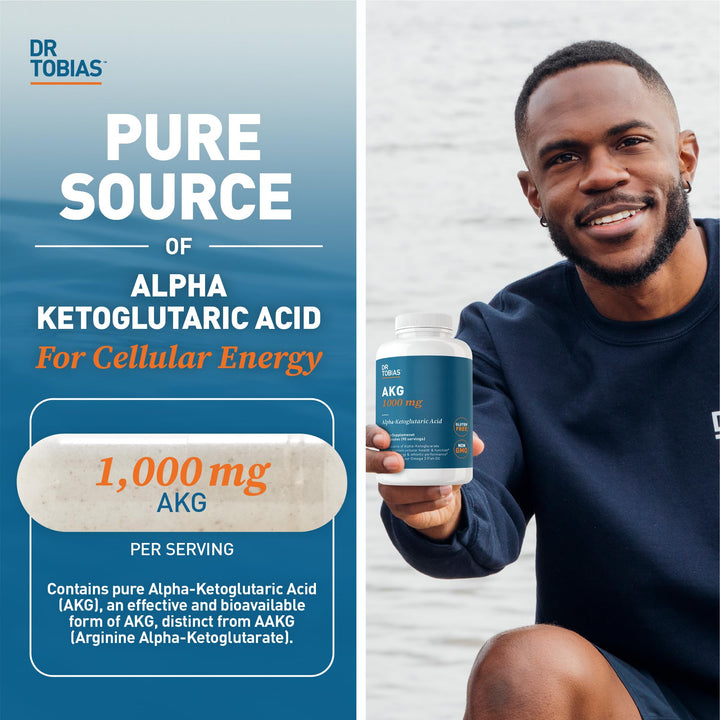 Suplemento Akg 1000 Mg Acido Alfa Cetoglutarico 180 Capsulas ...