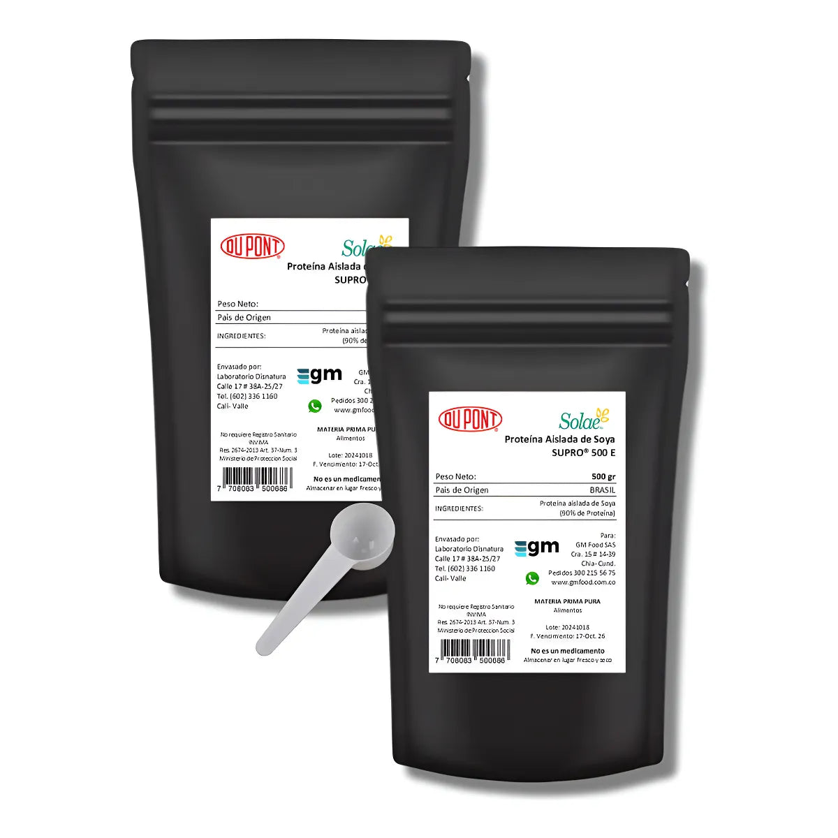Proteína Aislada De Soya Solae Dupont Supro 500 1 Kg Sin Sabor Vegana ...