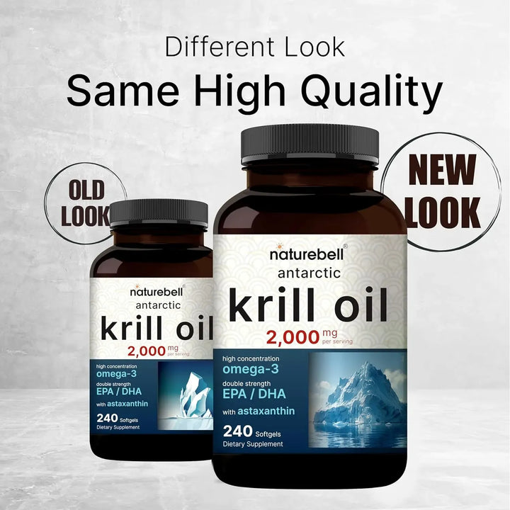Aceite De Krill Antártico 2000 Mg Con Omega 3 Epa Y Dha 240 Cápsulas N ...