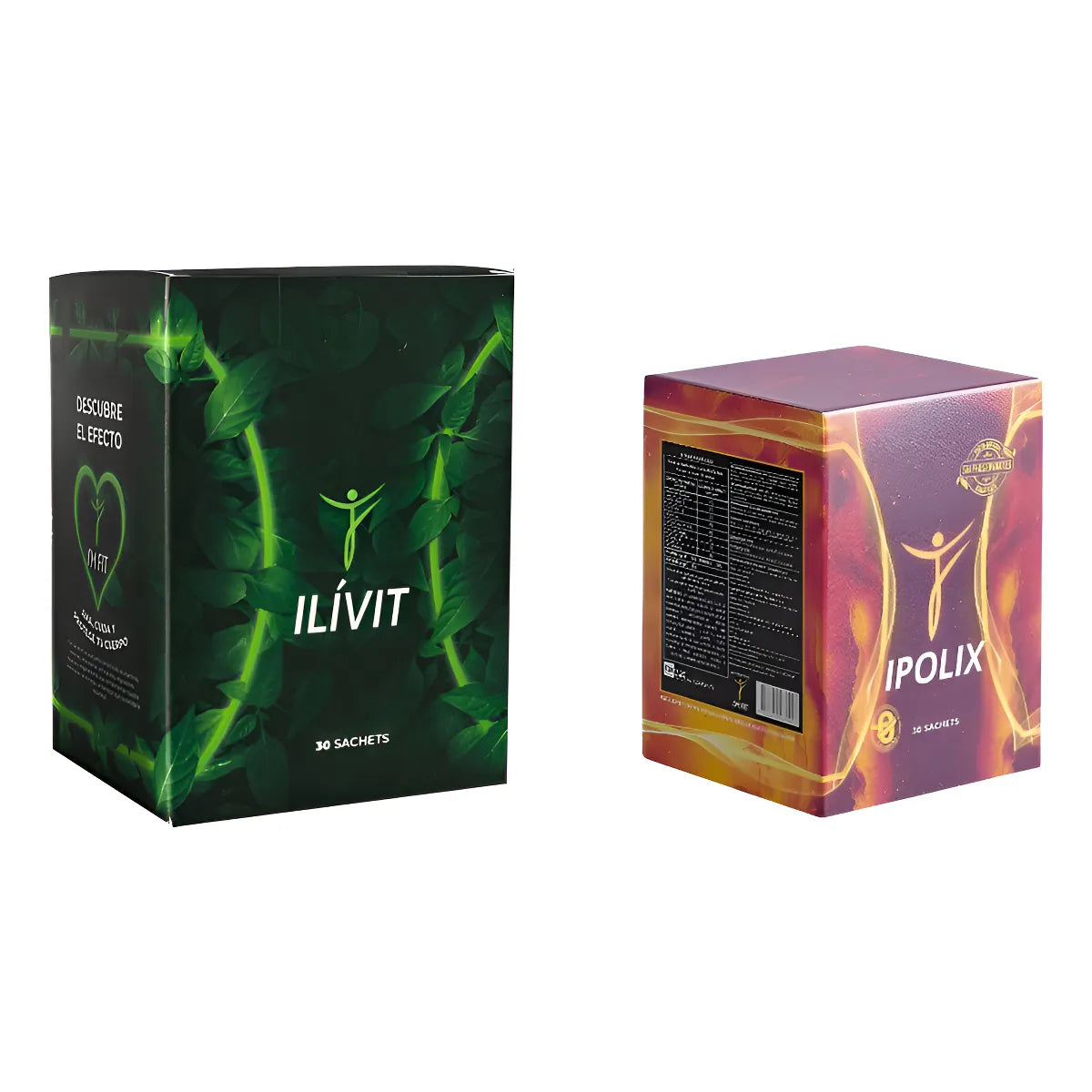 Combo Herbal Ilivit Ipolix Im Fit Limpia Colon Quema Grasa Natural ...