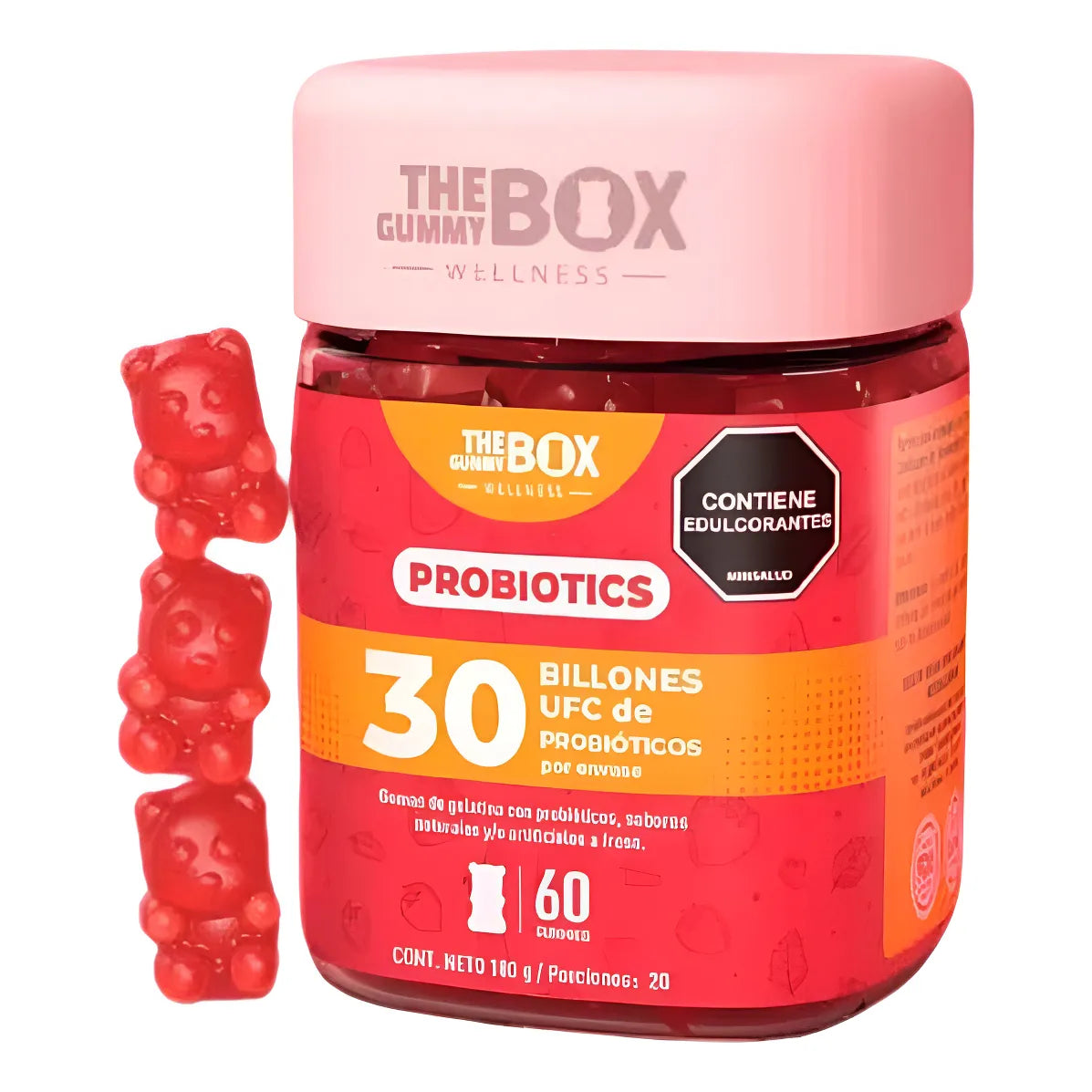 Gomitas Probióticos Digestion The Gummy Box 60 Unidades 30 Billones UF ...