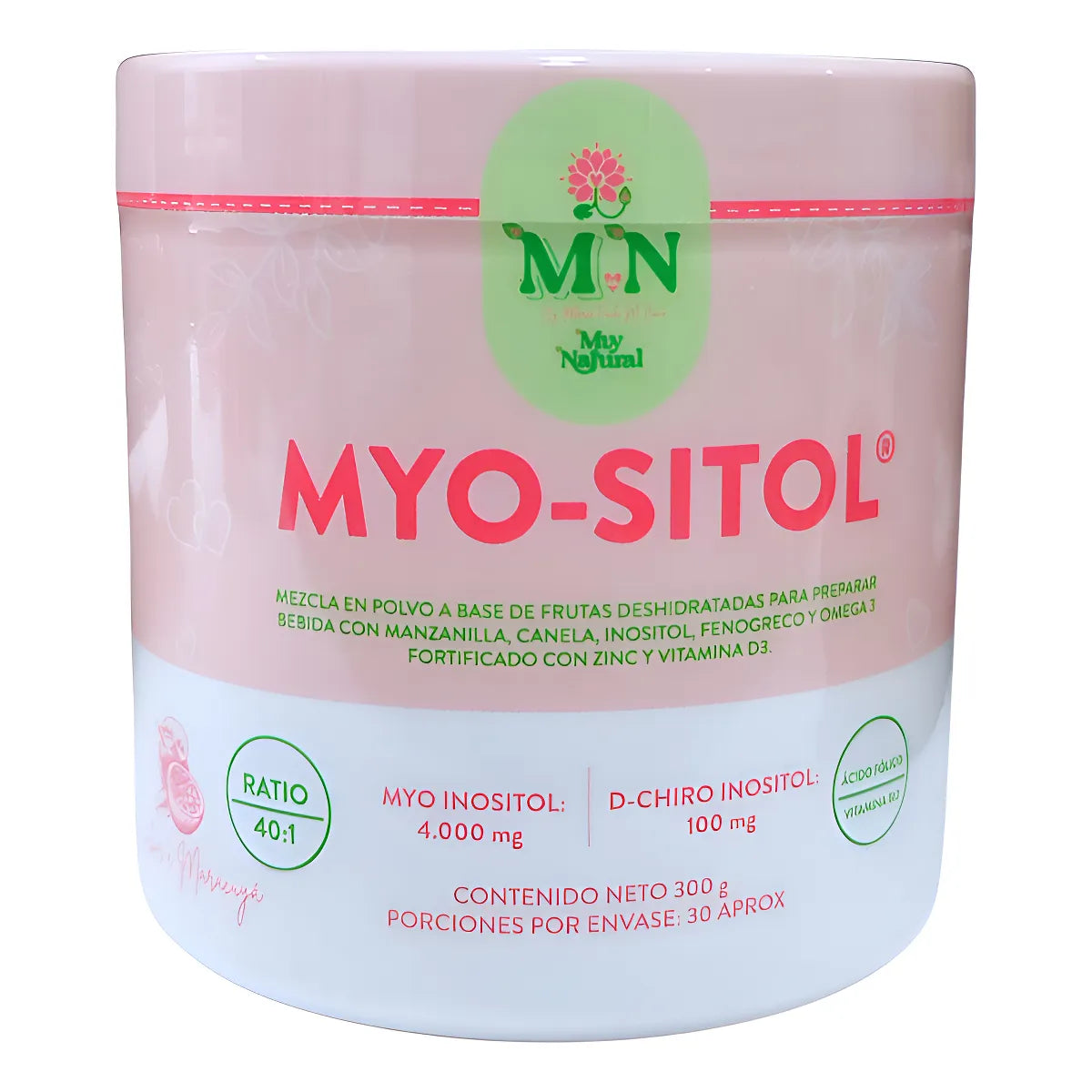 Myo-sitol Inositol Puro 300gr Maracuyá Suplemento SOP Hormonal ...