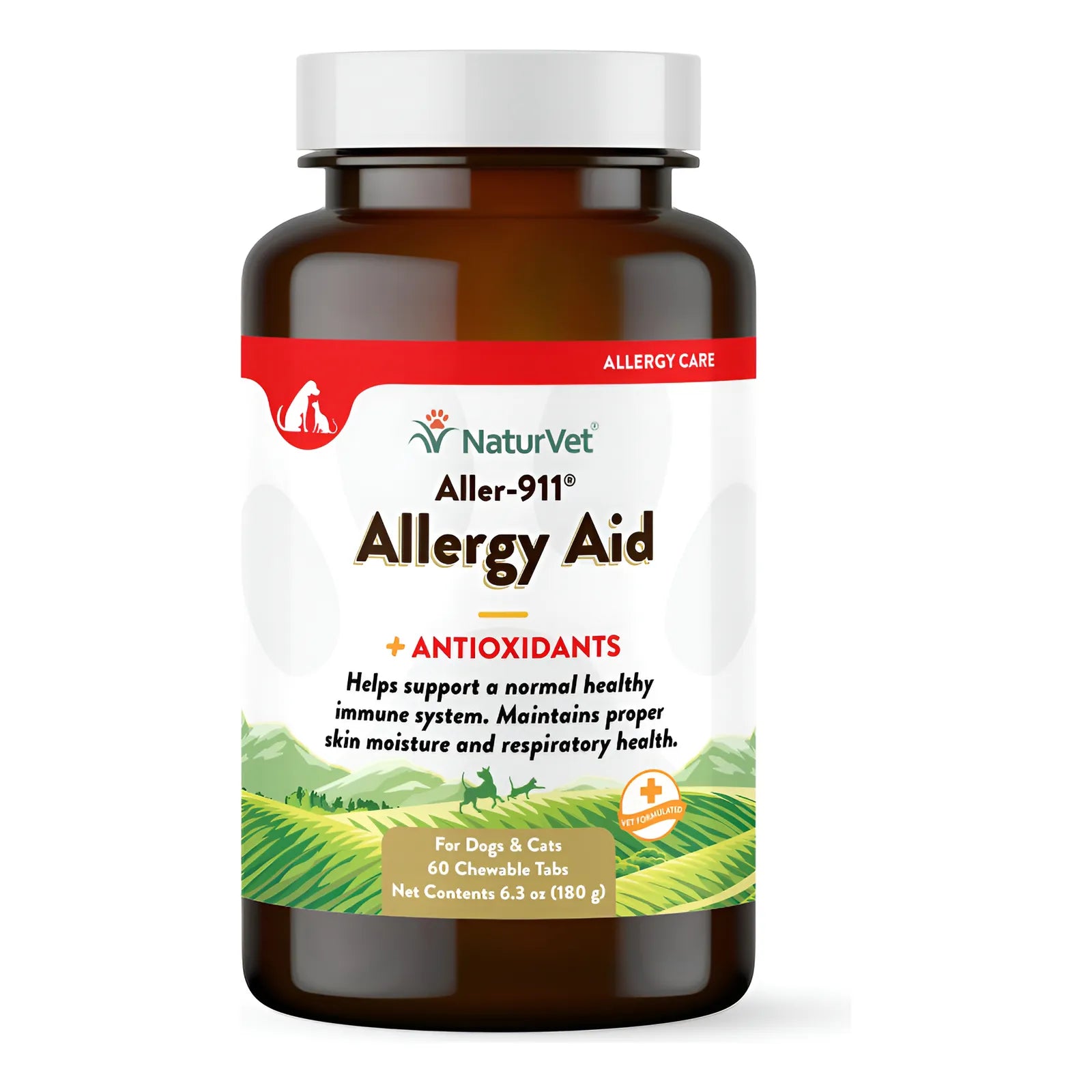 Aller-911 Advanced Allergy Aid Suplemento Para Mascotas Alergias 60 Ta ...