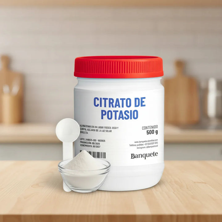 Citrato De Potasio Suplemento En Polvo 500gr Sin Sabor Banquete Corp ...