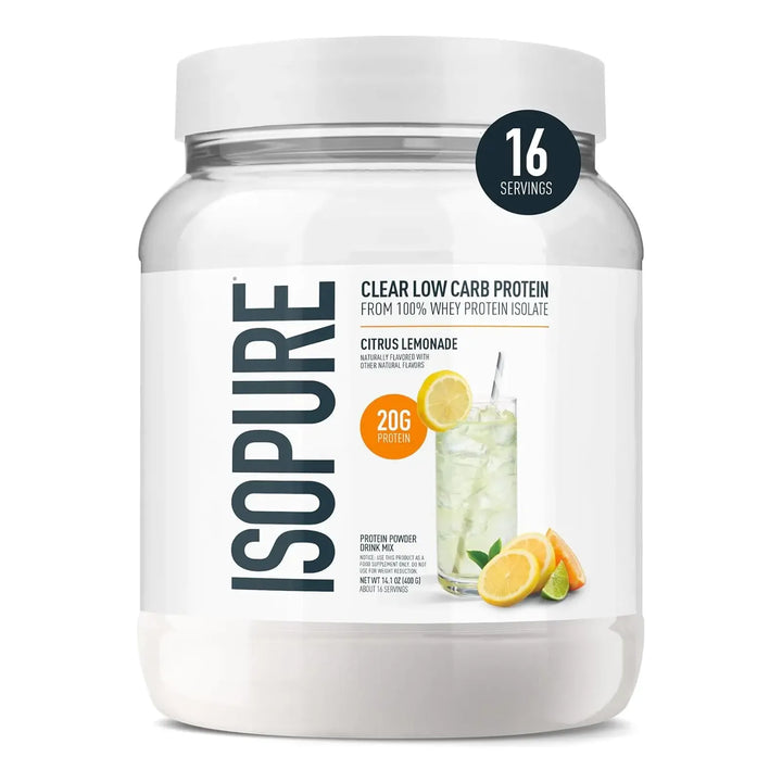 Isopure Proteína De Suero En Polvo Sabor Limonada 400 G Para Recuperac ...