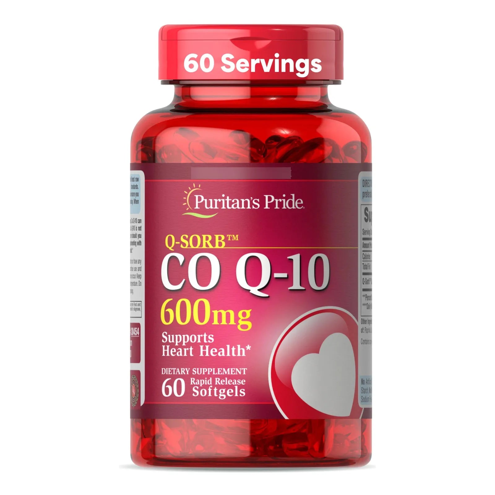 Puritans Pride Q Sorb Coq10 600mg Capsulas Blandas Salud Corazon Energ ...