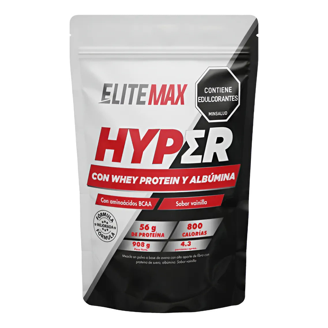 Proteína en Polvo HYPER Elite Max Sabor Vainilla 908g Suplemento Depor ...