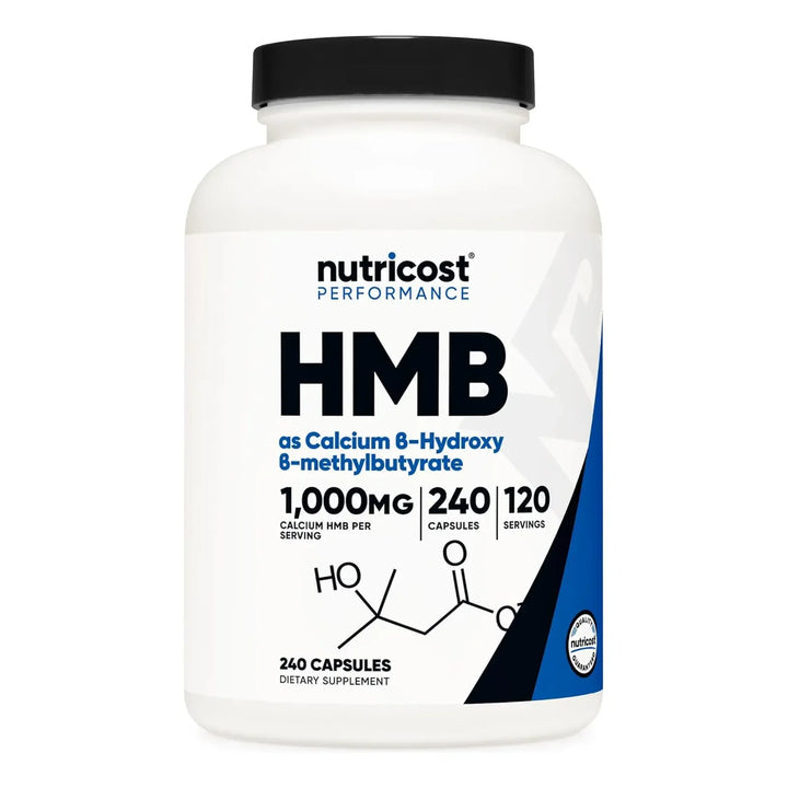 Suplemento Hmb 1000 Mg 240 Cápsulas Nutricost Para Masa Muscular ...