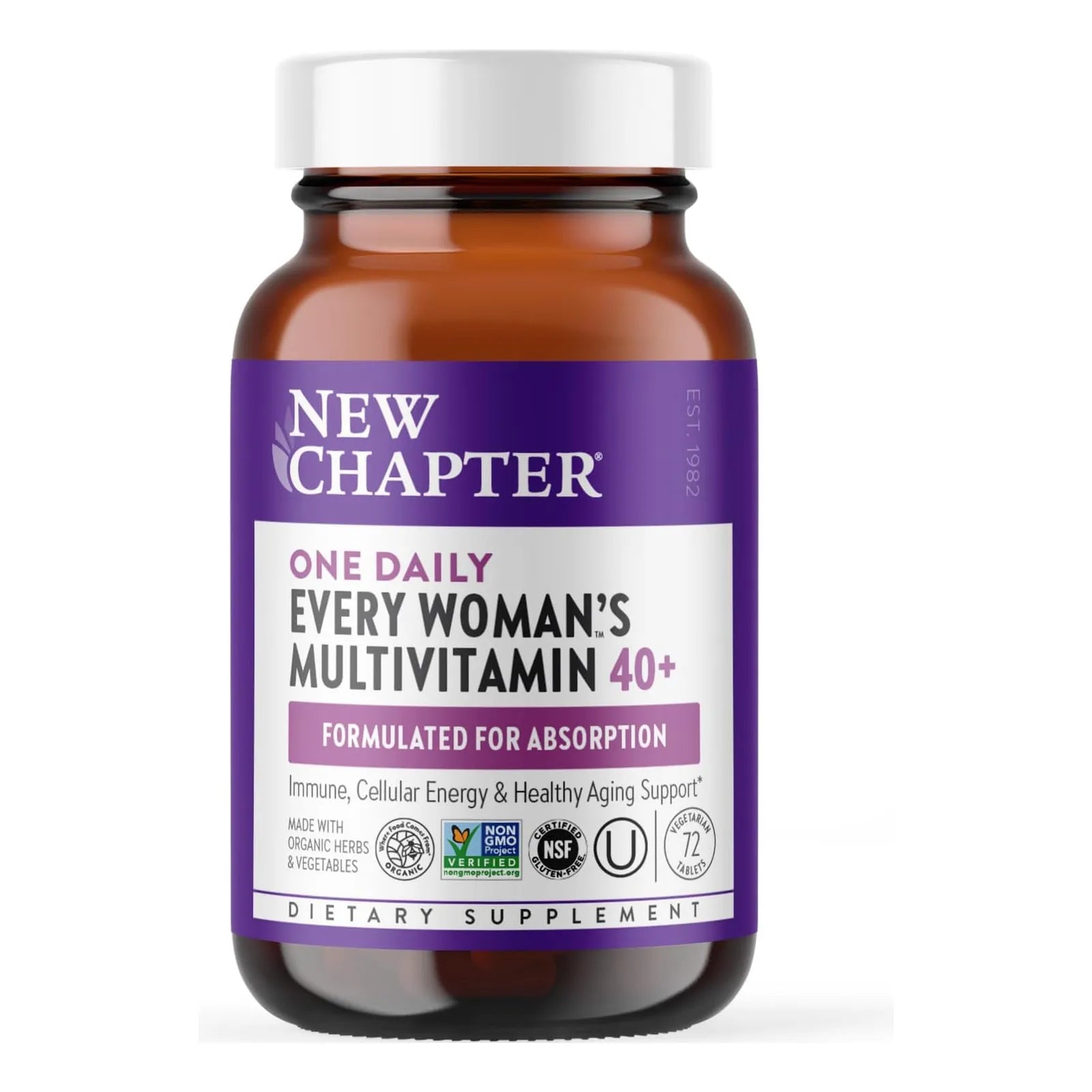 New Chapter Multivitamina Mujeres 40+ Con Probióticos Y Vitamina D3 72 ...