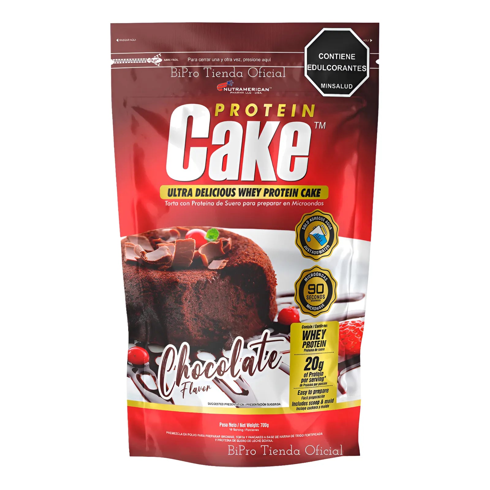 Protein Cake Upn Torta De Proteína BiPro Snack Saludable Chocolate Vai ...
