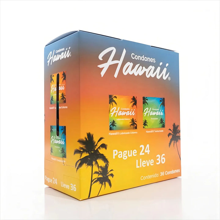 Condones Hawaii X36 Unidad Saborizados Ultradelgados y Lubricados ...