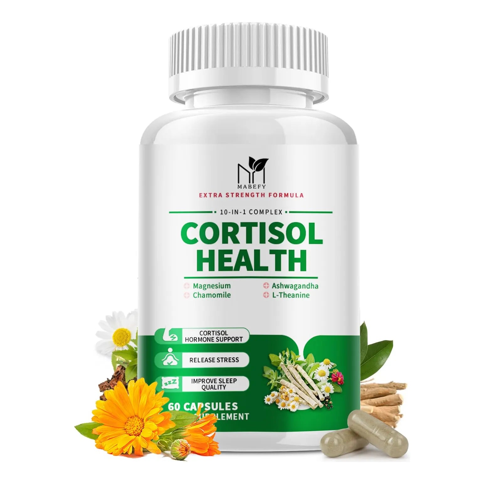 Suplemento Manager Cortisol 10 En 1 Con Magnesio Ashwagandha 60 Caps ...