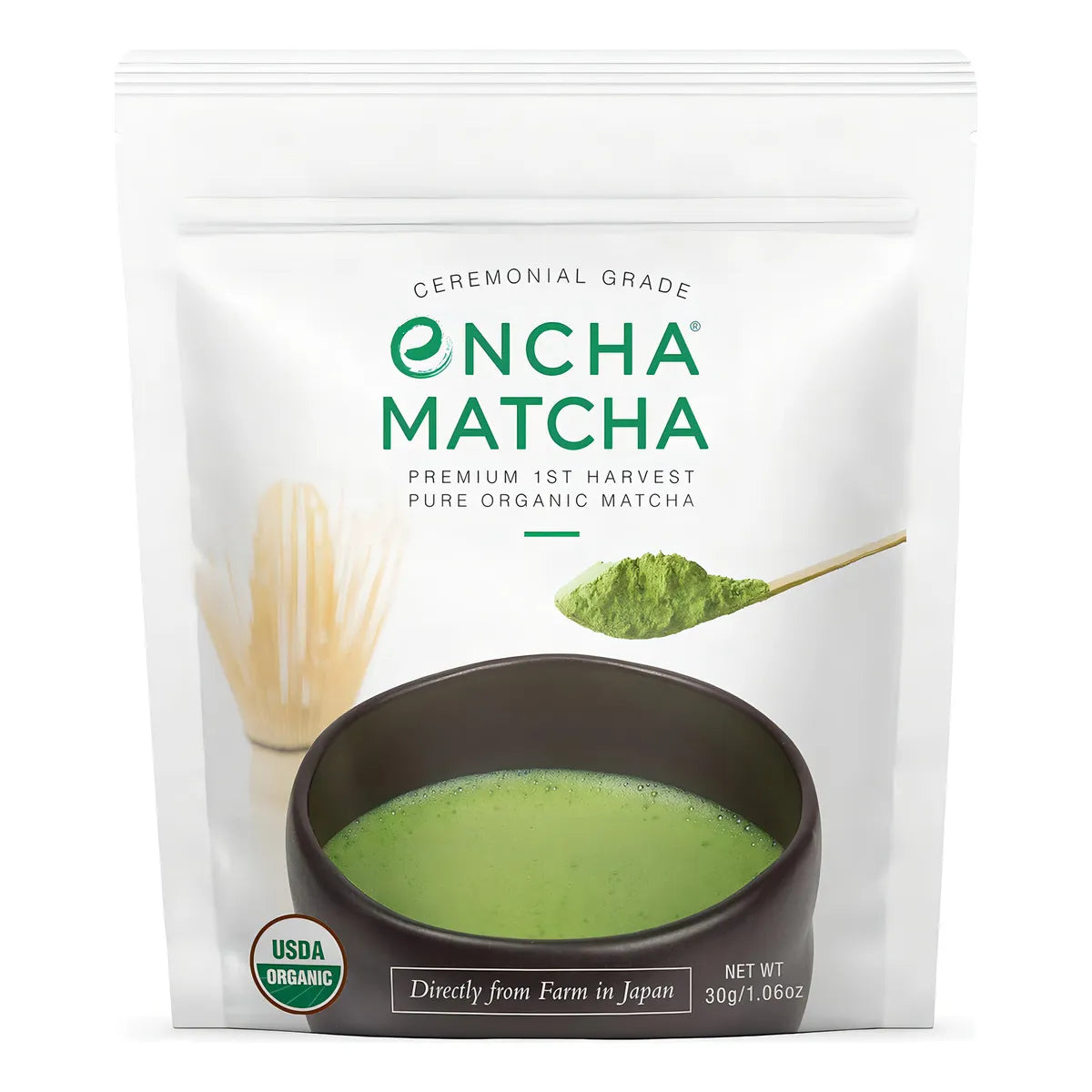 Encha Té Verde Matcha Grado Ceremonial Polvo Antioxidante Energía Natu ...