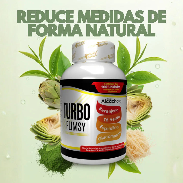 Turbo Flimsy Suplemento Natural Quema Grasa X100 Sin Sabor Con Registr ...