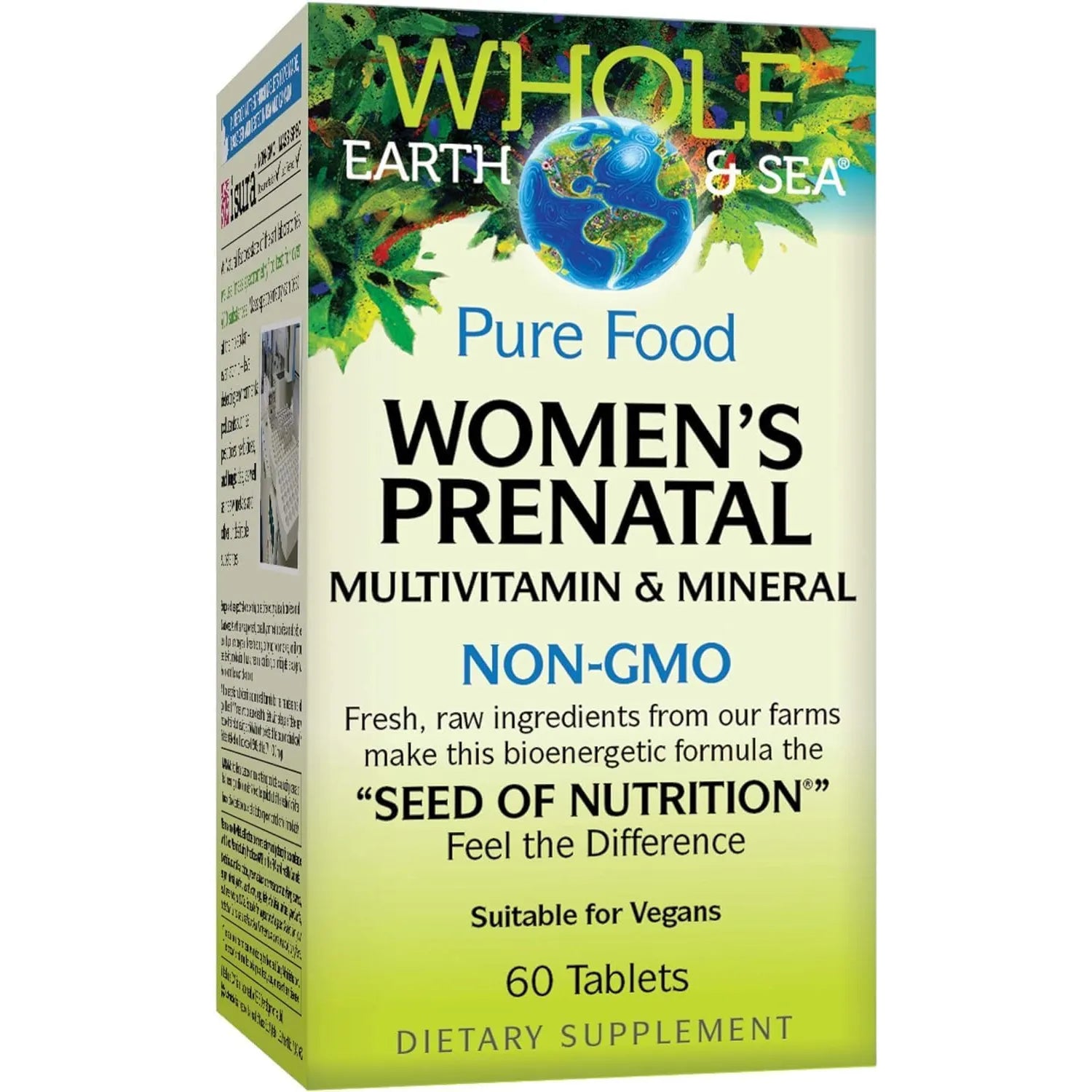 Multivitaminico Prenatal Vegano Y Mineral Mujer 60 Tabletas Natural Fa ...