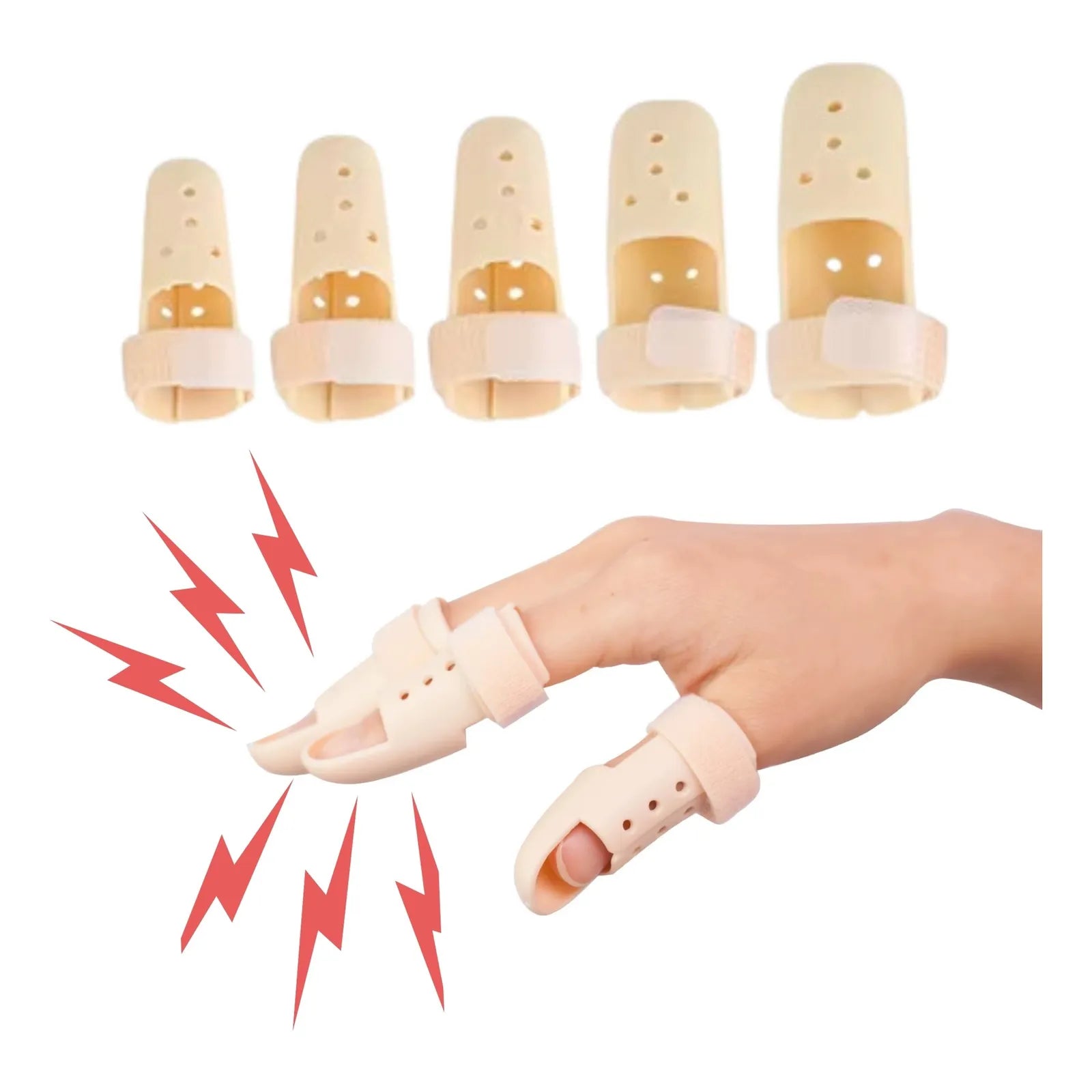 Férula Dedos Ajustable Mano Artritis Endereza Inmoviliza Pro Marca Fér ...