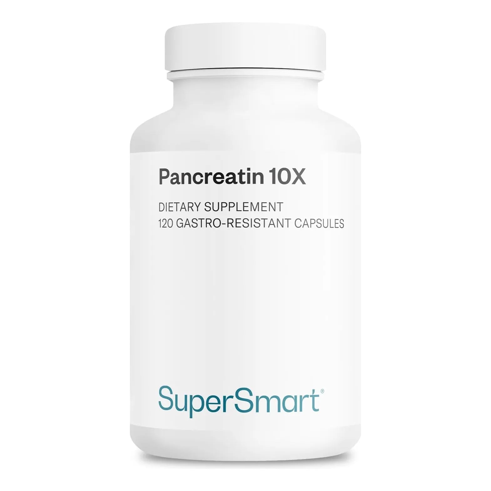 Pancreatina Extra Fuerte 10X Supersmart Enzimas Digestivas 120 Cápsula ...
