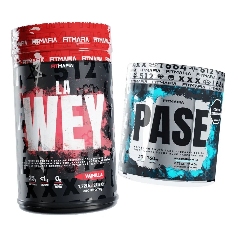 Kit Ripped Suplemento Proteina Y Energia La Wey Vainilla Y Pase Blue R ...