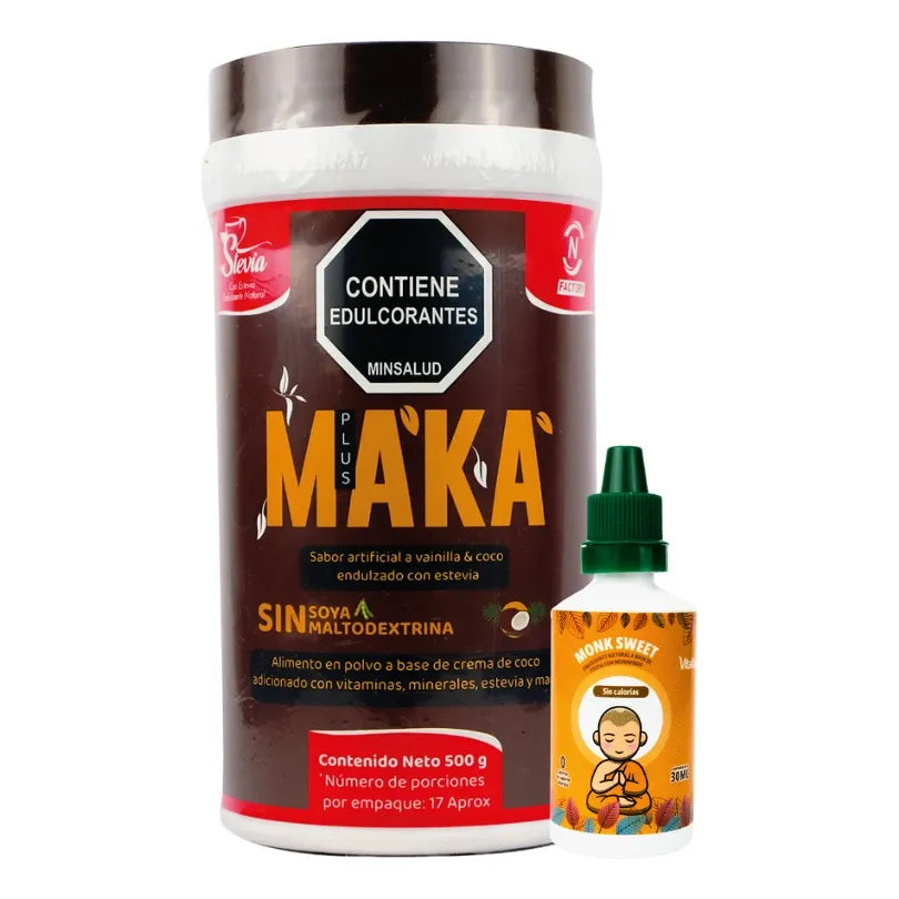 Maka Peruana Batido Energizante Natural Con Monk Sweet Gotero Regalo ...