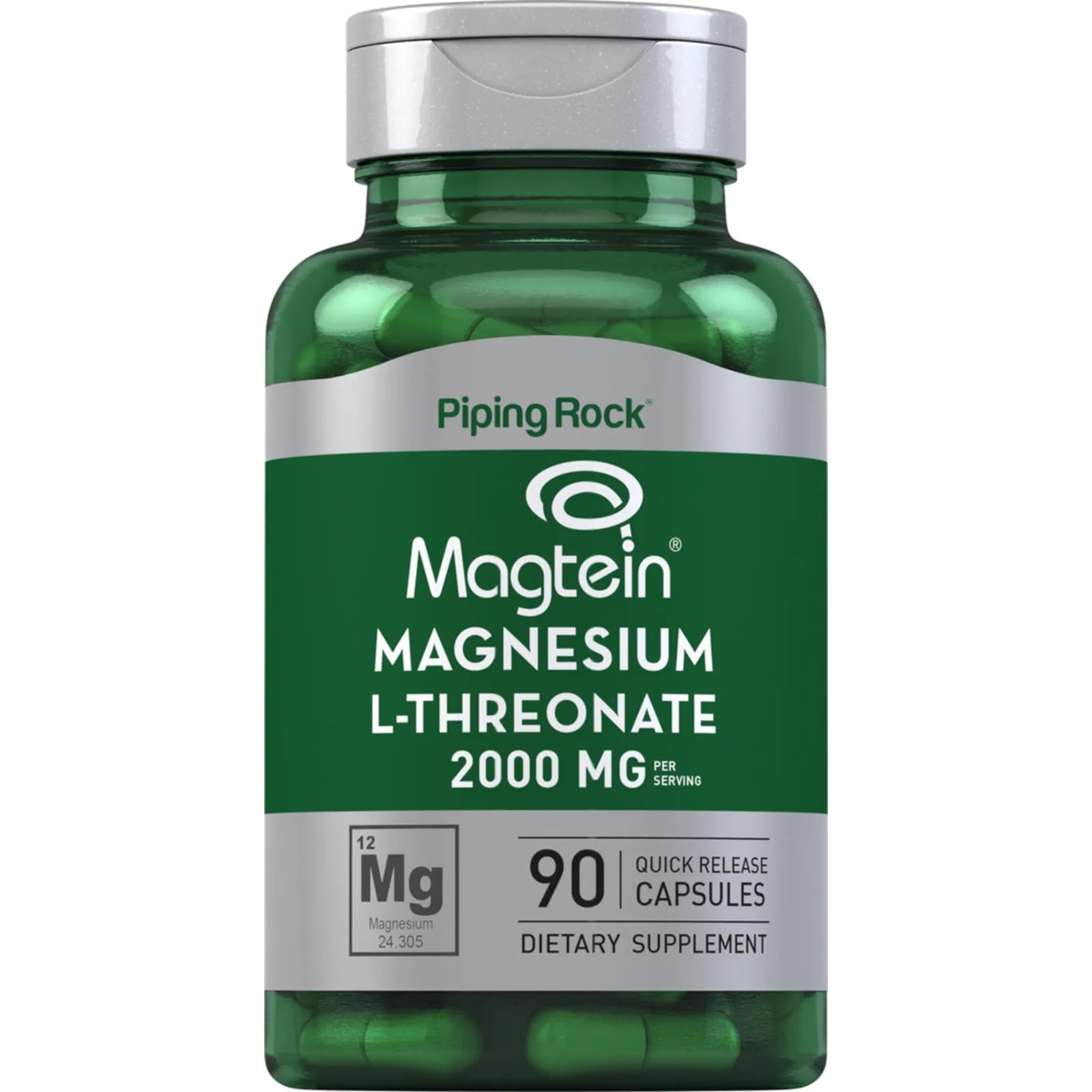 L Treonato De Magnesio 2000 Mg Con Magteina 90 Capsulas Suplemento Ava ...