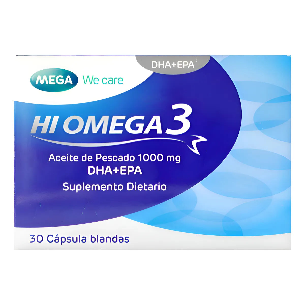 Hi Omega 3 Megalabs 1000 Mg Caja X 30 Cápsulas Blandas Aceite De Pesca ...