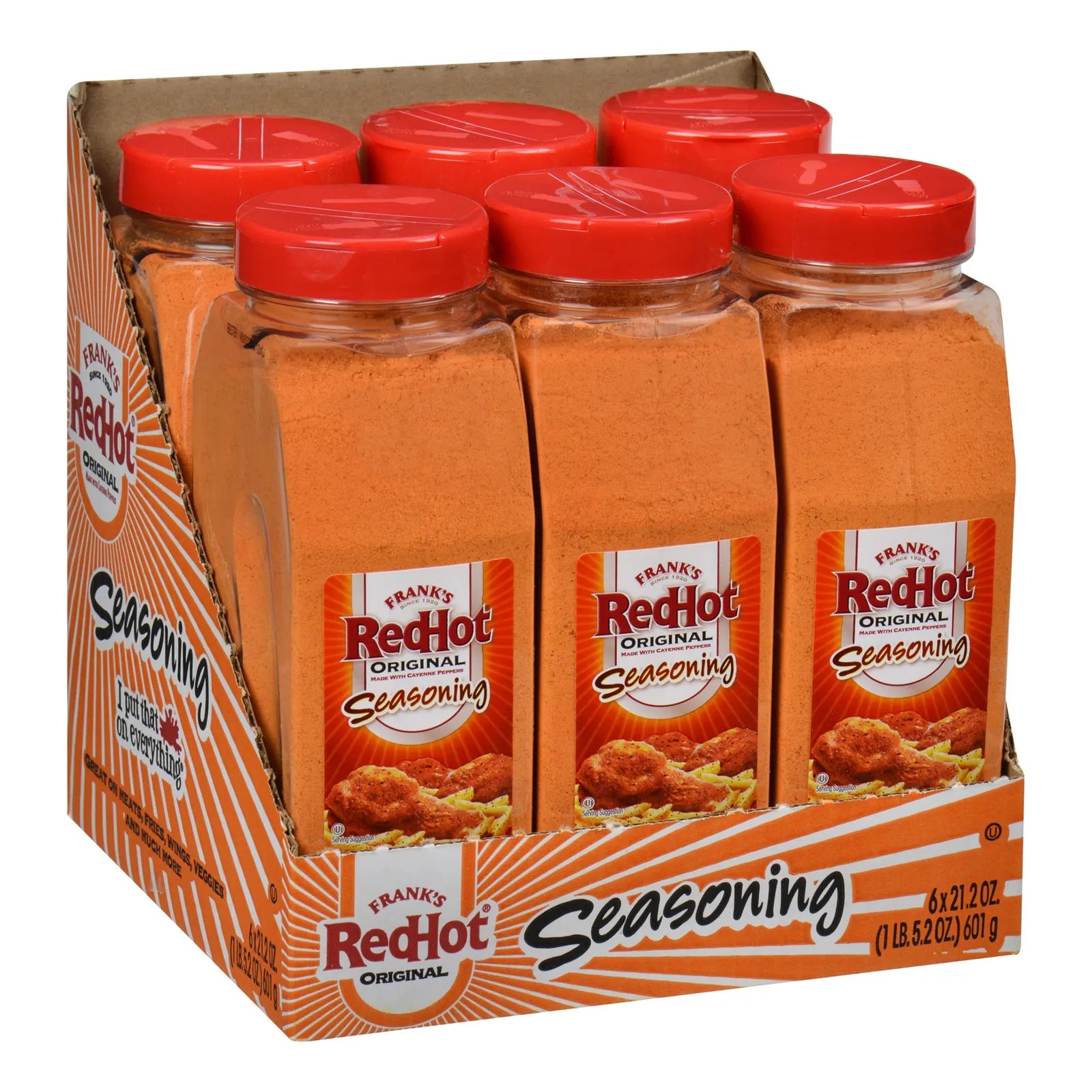 Condimento Picante Original Franks RedHot 6 Paquetes 600 Ml Sabor Ajo ...