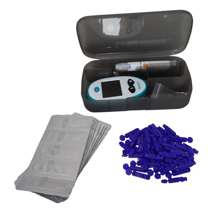Glucometro Glucocare DB Life AC-308 Con 50 Tiras Y 50 Lancetas Blanco ...