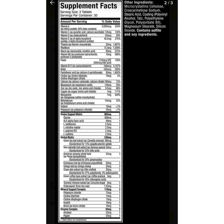 Platinum Multivitaminico Hydroxycut Elite Hardcore Muscletech 90 Capsu ...