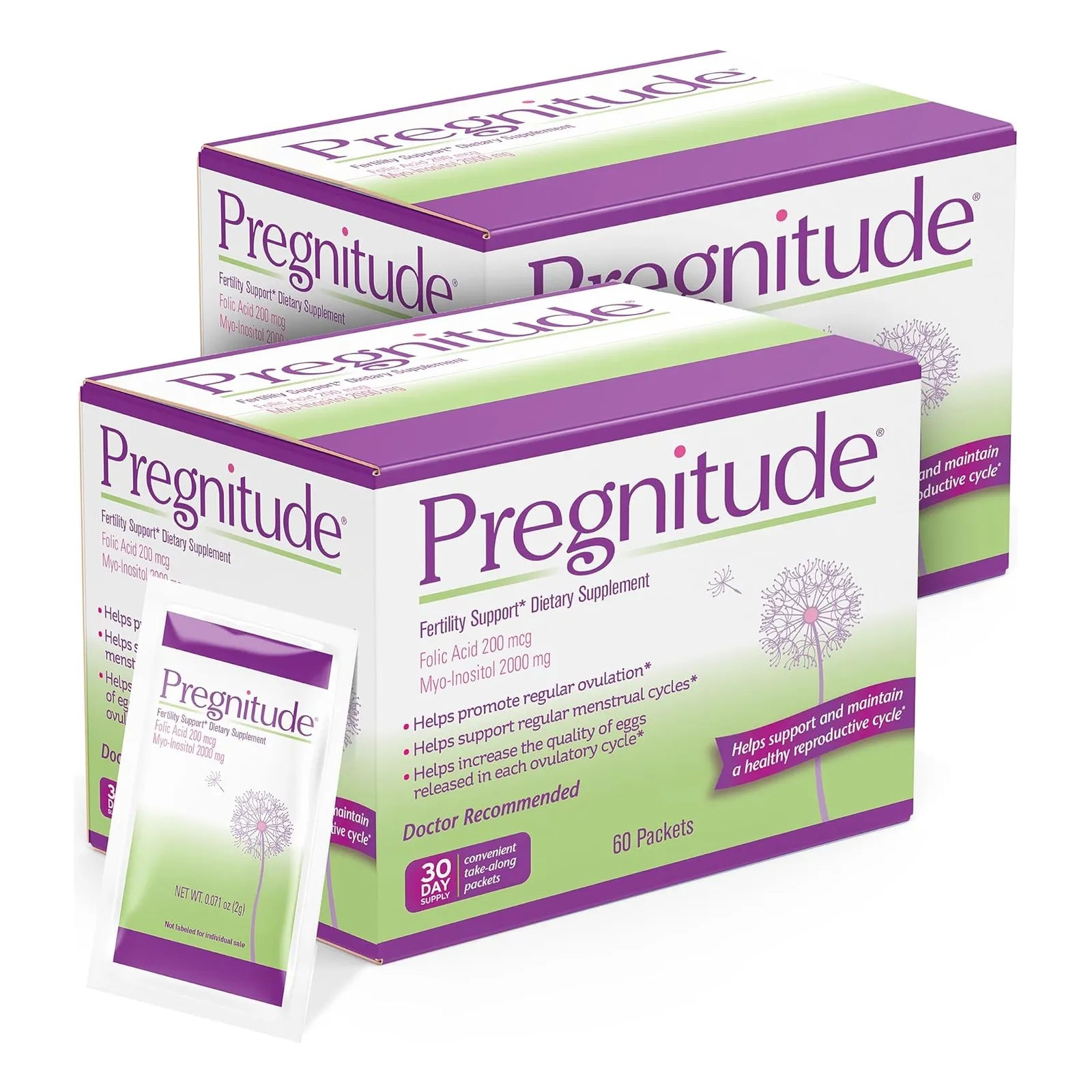 Pregnitude Suplemento Fertilidad Promueve Ovulacion Regular Mejora Cal ...