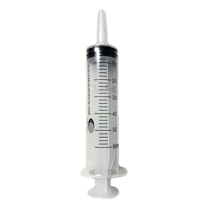 Jeringa 60ml Punta Cateter Con Tapon Caja X25 Unidades Ziboject Regist ...