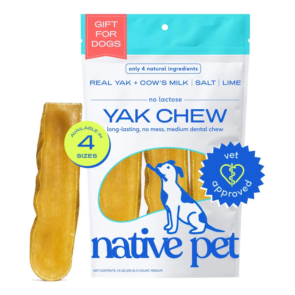 Masticables Queso Yak Himalaya Para Perros Medianos Snack Natural 210 ...