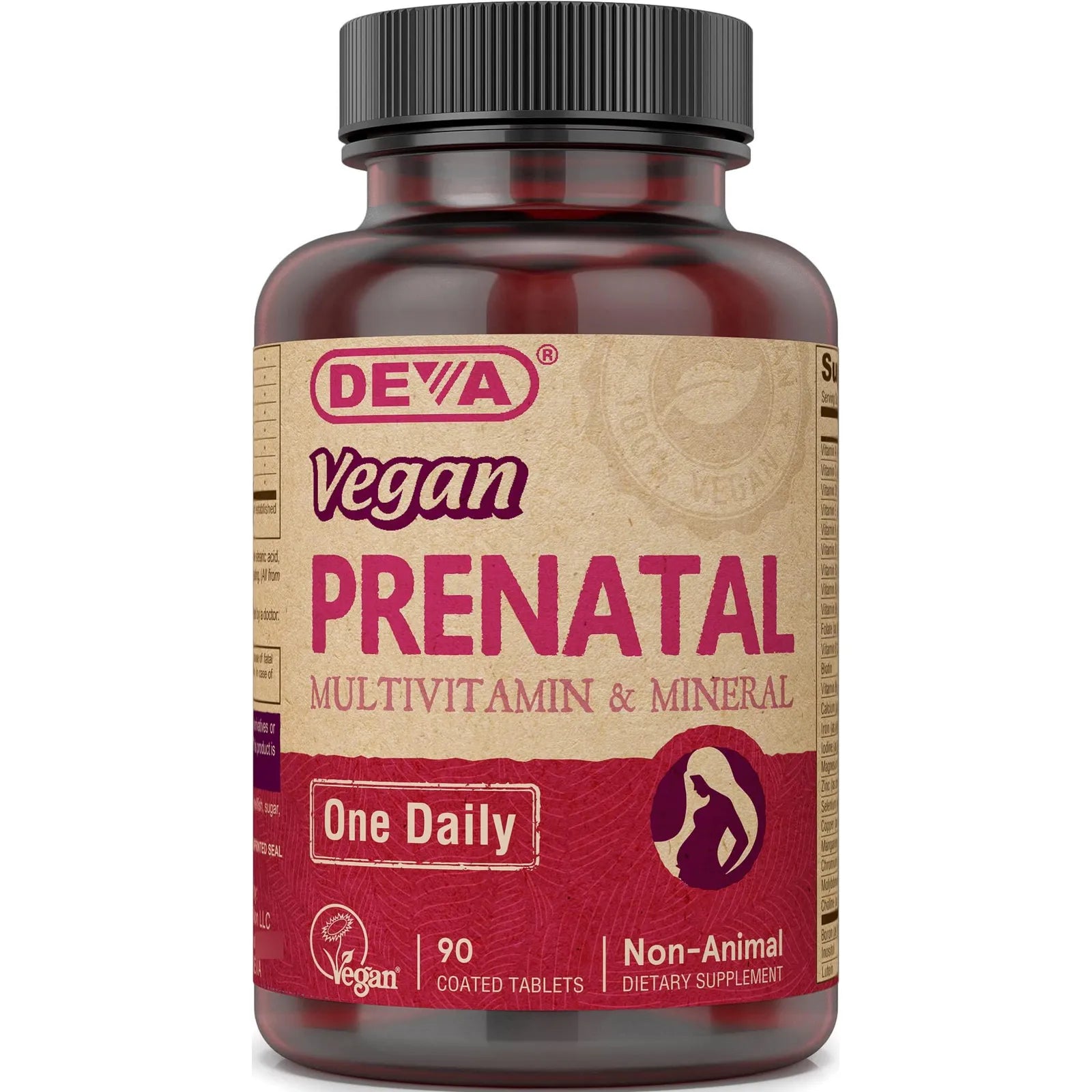 Multivitamínico Prenatal Vegano Con DHA Ácido Fólico Y B12 90 Tabletas ...