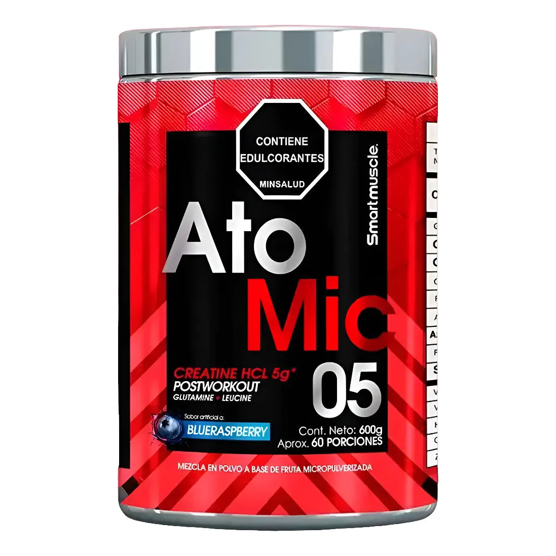 Cre Atomic HCL 600gr Smartmuscle Atomic Creatina HCL Suplemento Deport ...