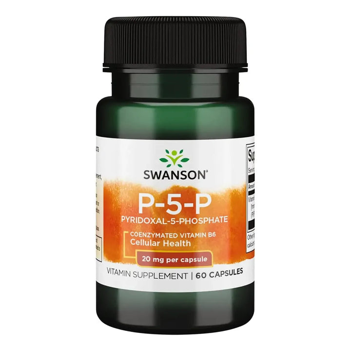 Suplemento Piridoxal-5-Fosfato Swanson 20 mg 60 Cápsulas Vitamina B6 A ...