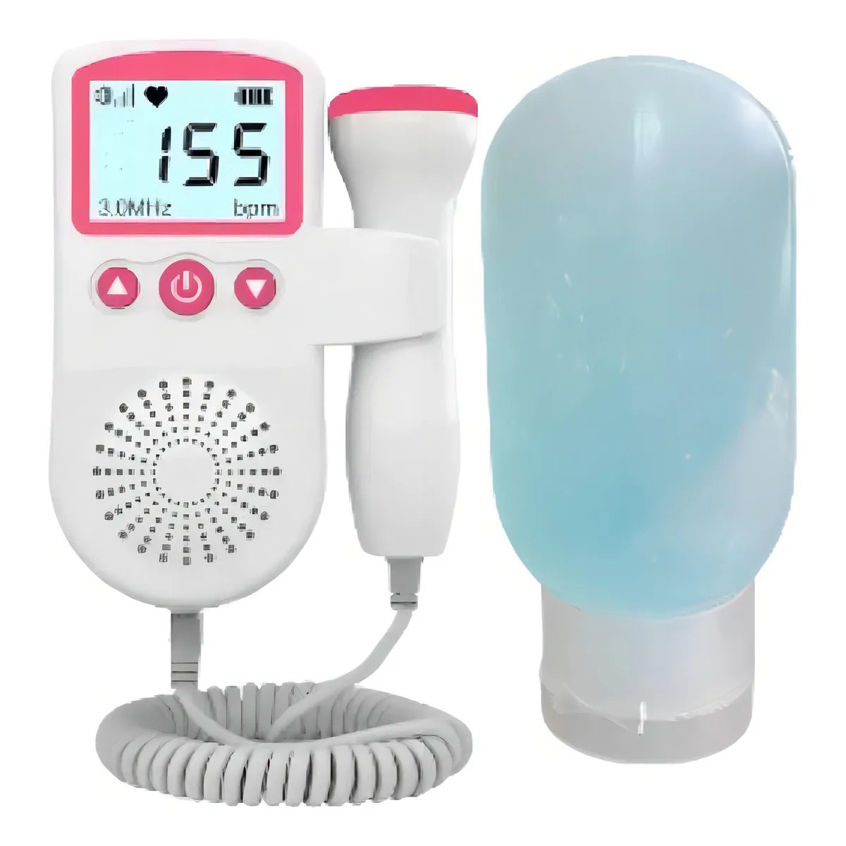 Doppler Fetal Portátil Fetal Doppler 3.0 MHz Con Gel Ultrasonido Rosad ...