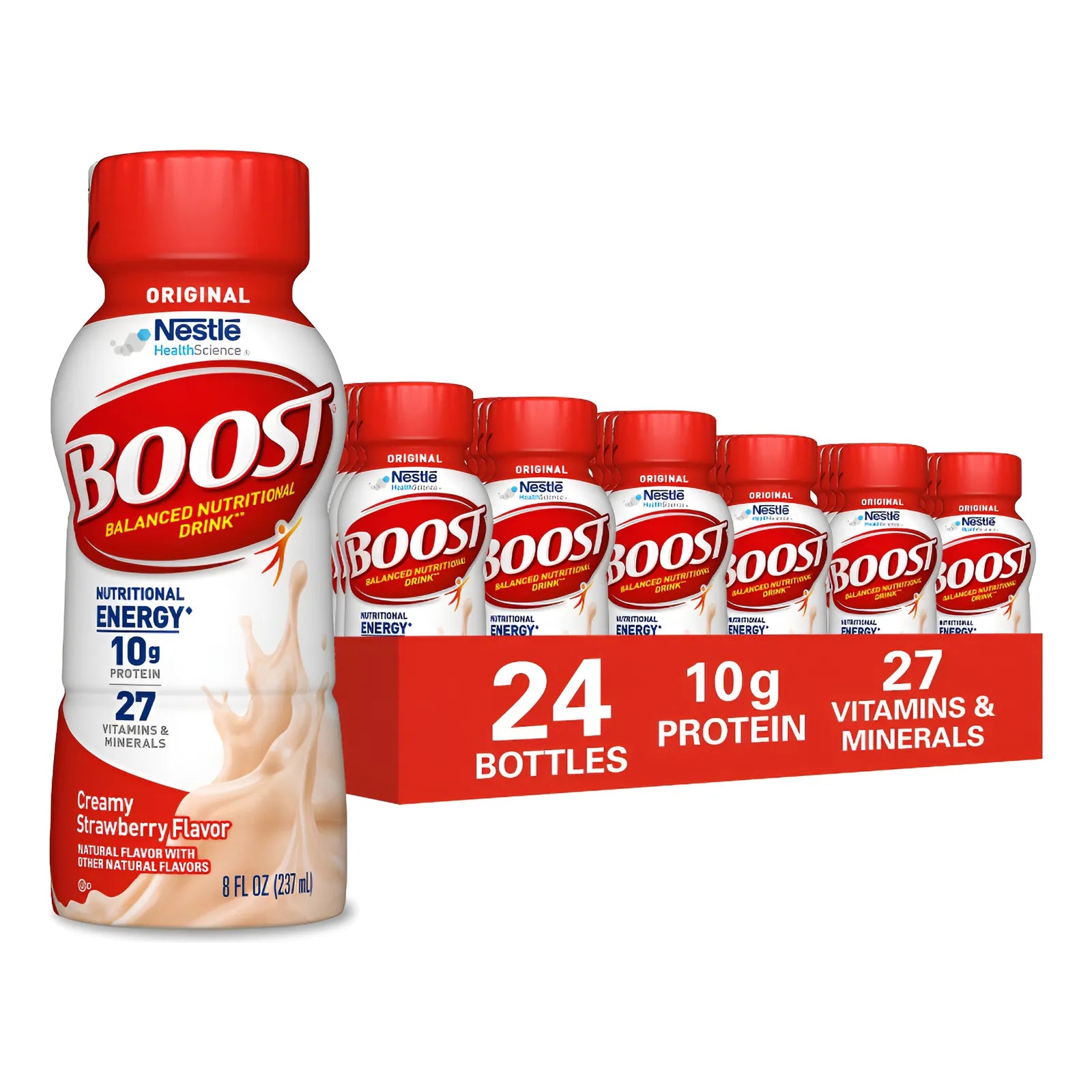 Bebida Nutricional Boost Original Fresa Cremosa 240ml 24 Unidades ...