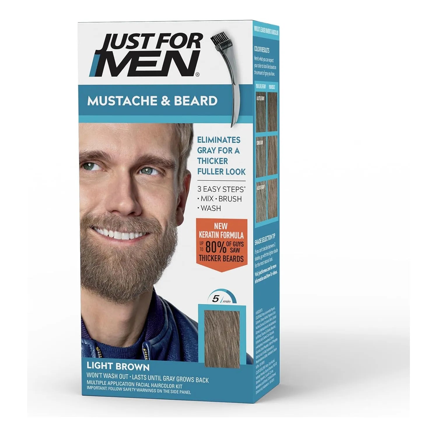 Tinte Bigote Barba Just For Men Cubre Canas Con Biotina Y Aceite De Co ...