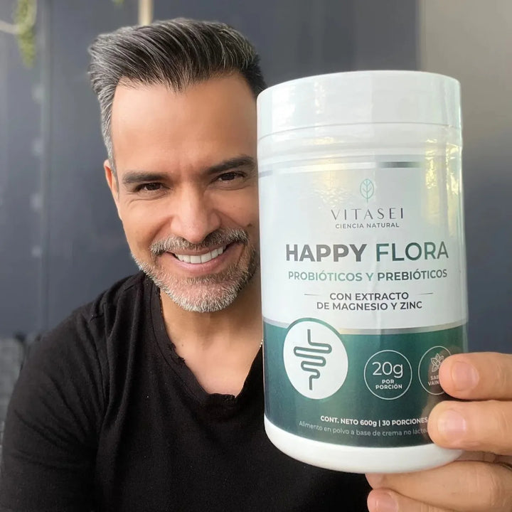 Happy Flora Fórmula Integral De Probióticos Prebióticos Magnesio Y Zin ...