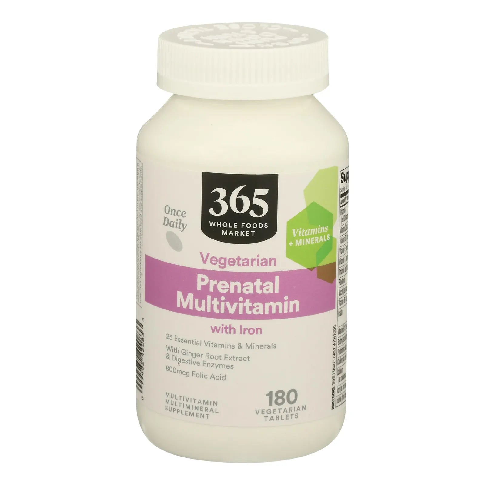Multivitaminico Prenatal One Daily 180 Tabletas Con Acido Folico Y Jen ...
