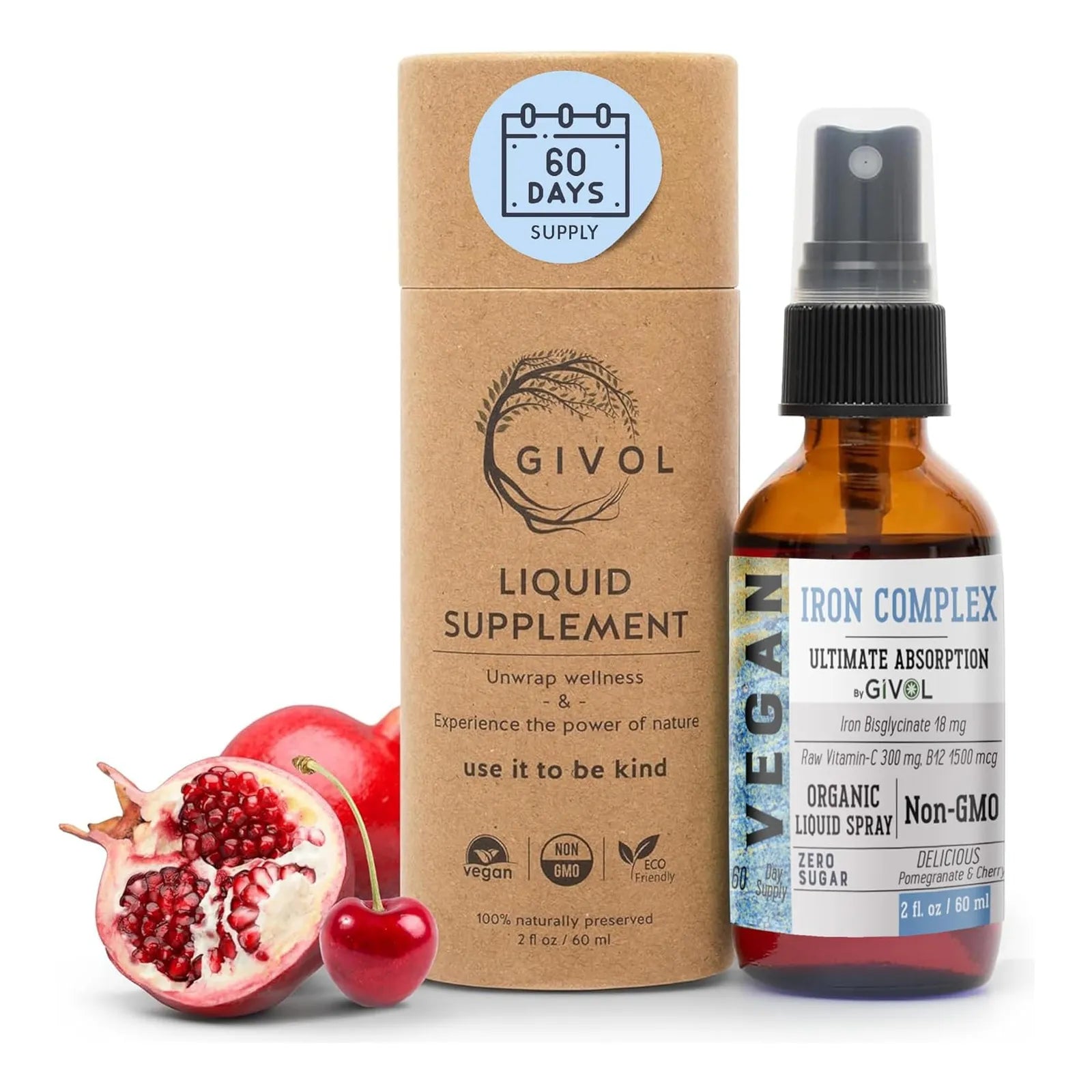 Complejo De Hierro 18mg Con Vitamina C Y B12 Spray Liquid Sublingual P ...