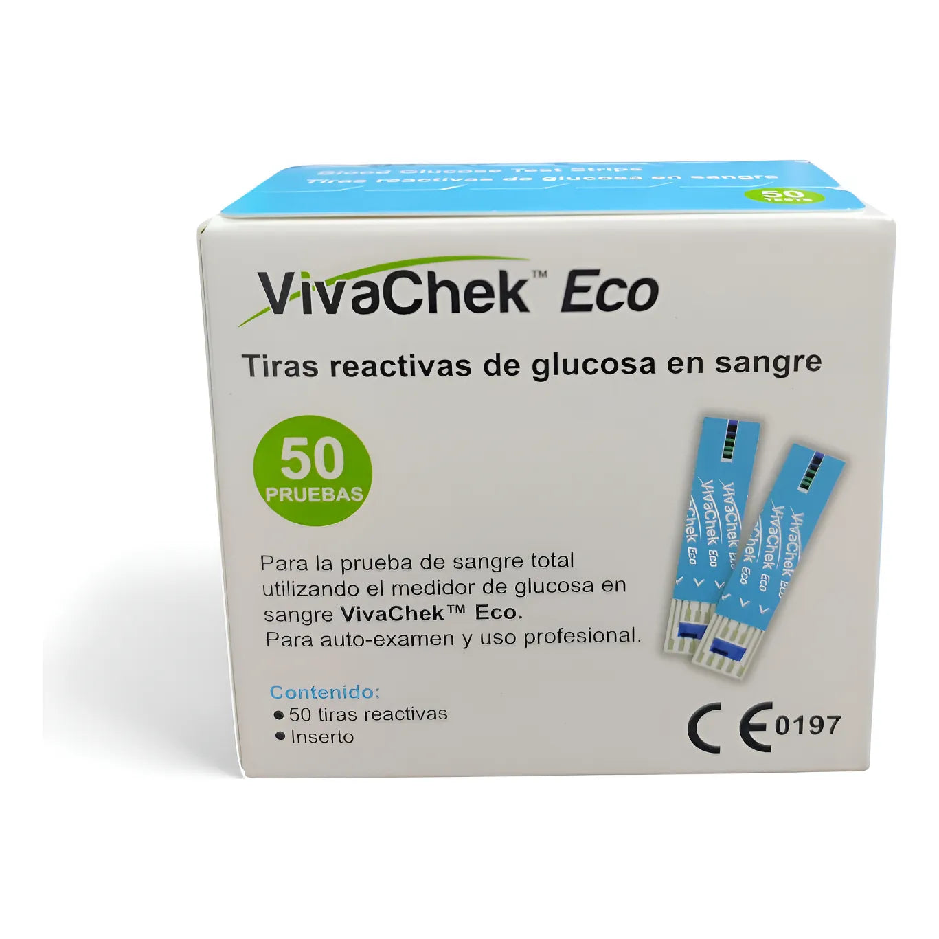 Tirillas Para Glucometro Vivacheck Eco 50 Unidades Tecnologia 8 Electr ...